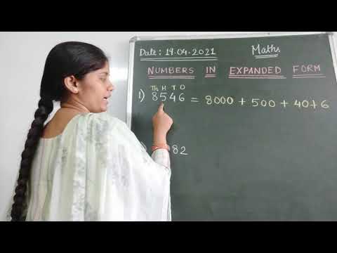 MATHS Class-3 Ch-1 WRITING NUMBERS IN EXPANDED FORM