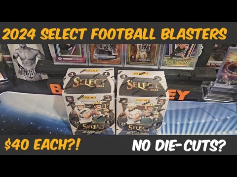 New retail product review! 2024 Select Football blaster boxes! Did they forget to cut the diecuts?