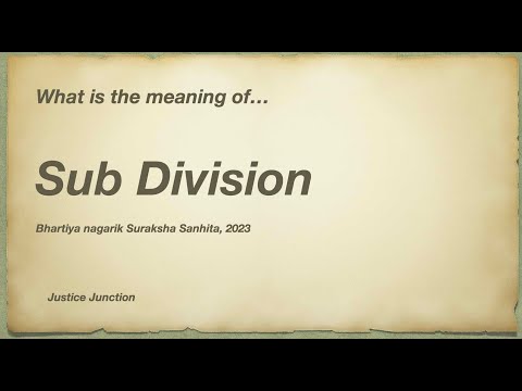Sub Division | What is Sub Division | Sub Division Kya hota hai District me |