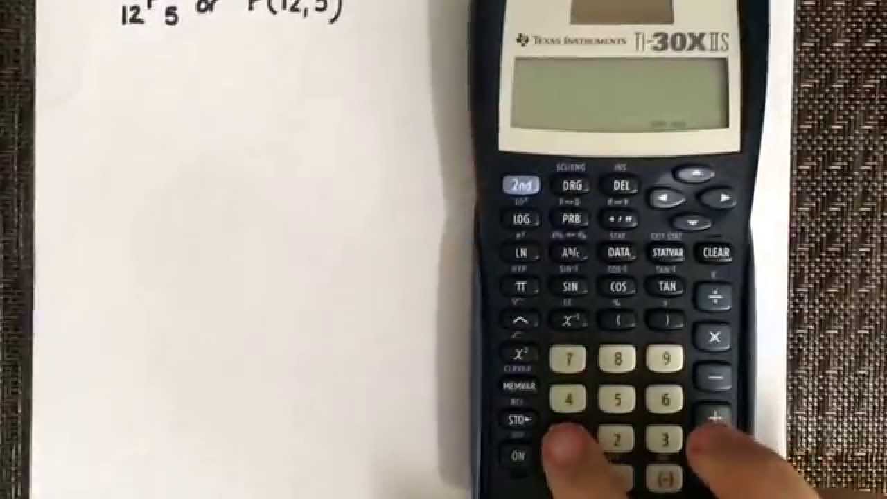 Permutation using the calculator TI 30X IIS