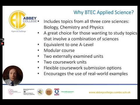 Pearson BTEC Applied Science L3
