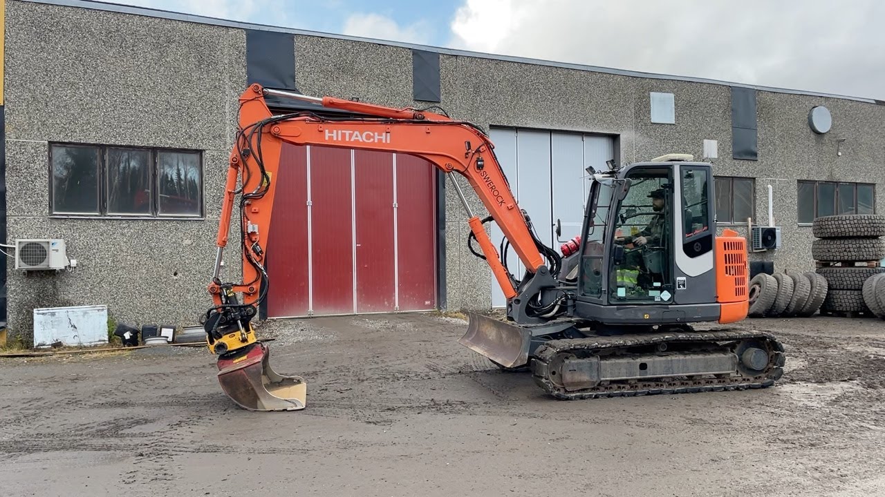 Bandgrävare Hitachi Zaxis 85 USBLC C-3, Strömsund, Klaravik