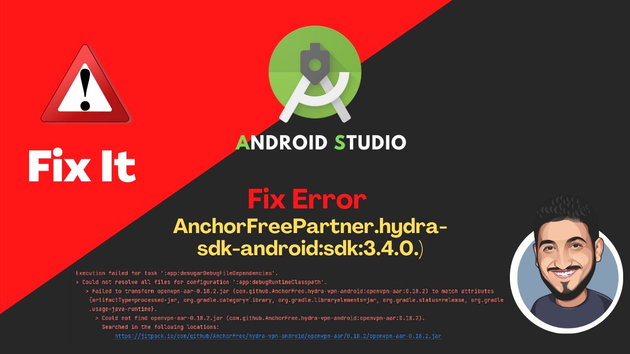 github.AnchorFreePartner.hydra-sdk-android:sdk:3.4.0. | Android Studio | Fix Error