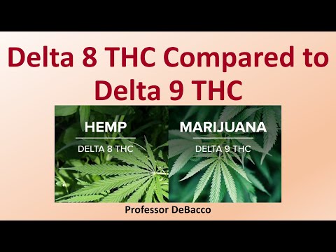 Delta 8 THC Compared to Delta 9 THC