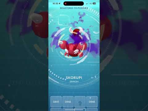 Finally, I catch the shiny skorupi✨😘#viralshort #skorupu