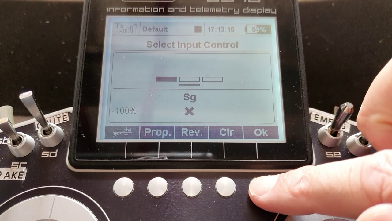 Jeti - convert a momentary to a latching switch/push-button