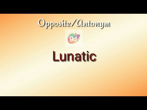 Lunatic Opposite/Antonym||Googul Dictionary||