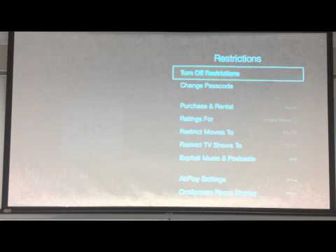 Apple TV - Removing Movie Menu