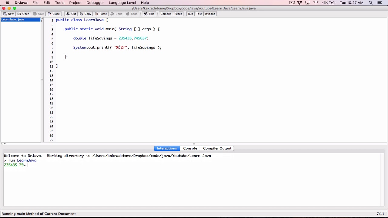 103. Formatting numbers as currency values - Learn Java