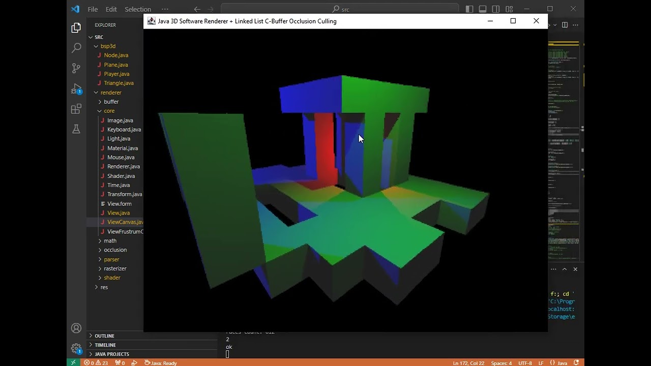 [Java 3D] from scratch - Baking Direct Light first experiments / Light mapping - Test #1