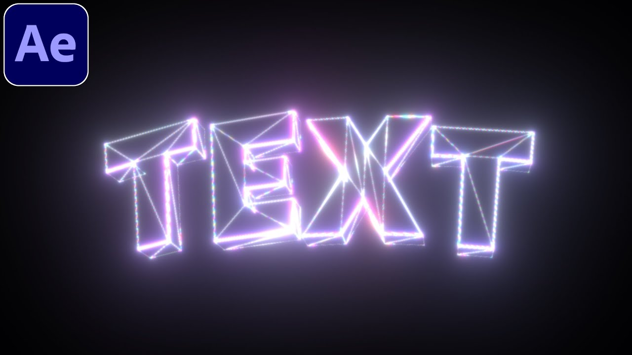 3D Rainbow Text - After Effects Tutorial