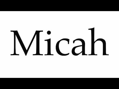 How to Pronounce Micah