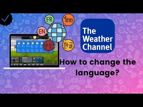 How to change the language on The Weather Channel?