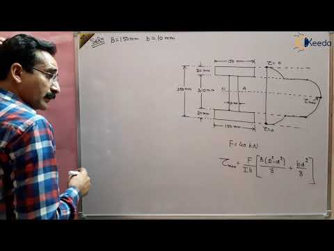 Solving Shear Stress At Different Sections Problems - GATE Numerical 3 Video Lecture - Strength ...