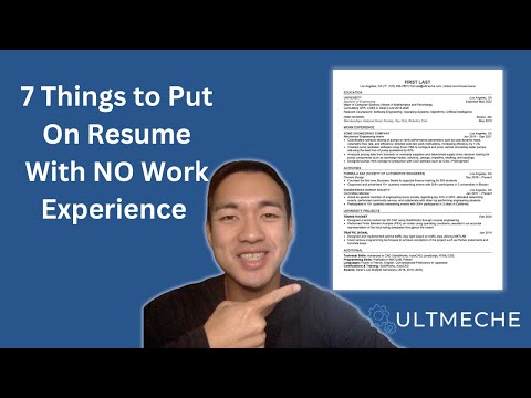 7 Things to Put on Resume If You Have No Work Experience