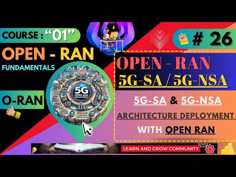 #26 ~ 5G SA and 5G-NSA Architecture and Deployment strategy and open RAN | ORAN | Course 01 #openran