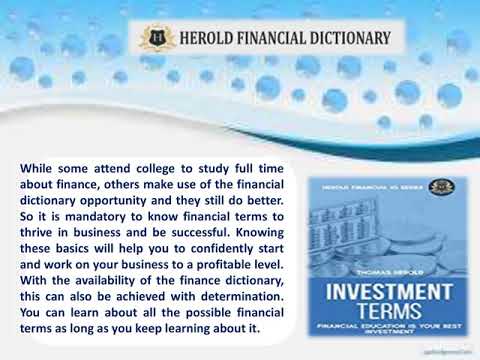 Basic financial terms