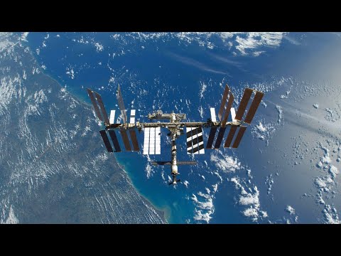 International Space Station NASA View With Map - 6850 - 2025-06-22