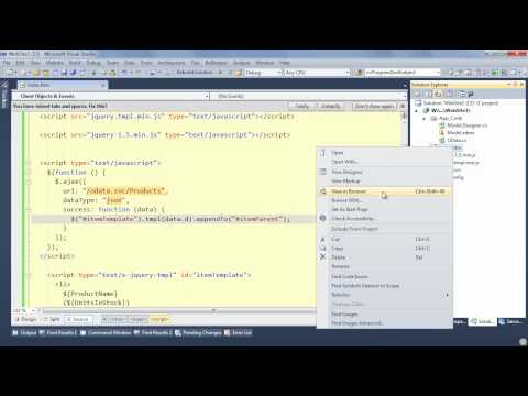 OData Series Part 3: Accessing an Open Data Protocol feed from jQuery ...