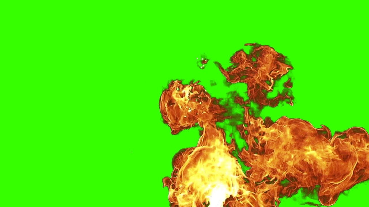 Fire Explosion Effect - green screen 2 - free use