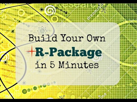 Create an R Package in 5 minutes using RStudio 3.3.1+
