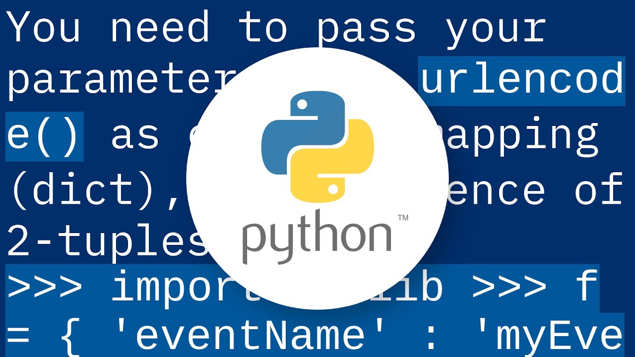 How to urlencode a querystring in Python?