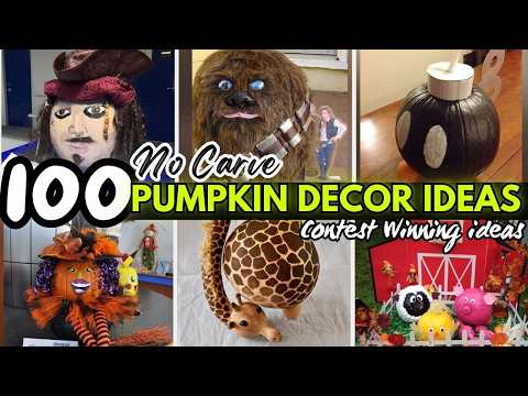 Creative! 🎃 No Carve Pumpkin Decorating Ideas for a Winning DIY Pumpkin Painting Contest