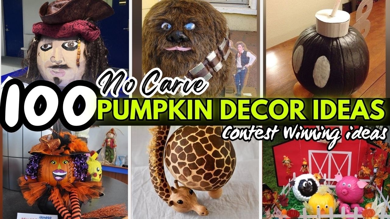 Creative! 🎃 No Carve Pumpkin Decorating Ideas for a Winning DIY Pumpkin Painting Contest