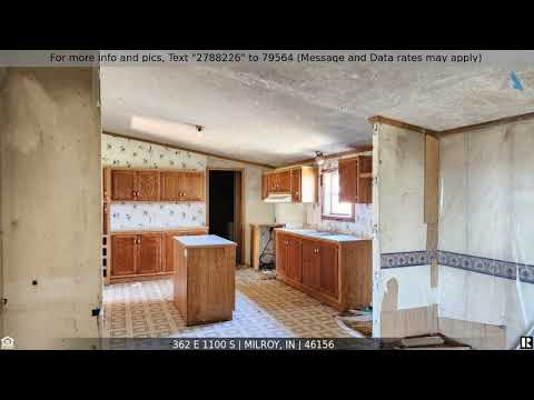 Priced at $79,000 - 362 E 1100 S, Milroy, IN 46156