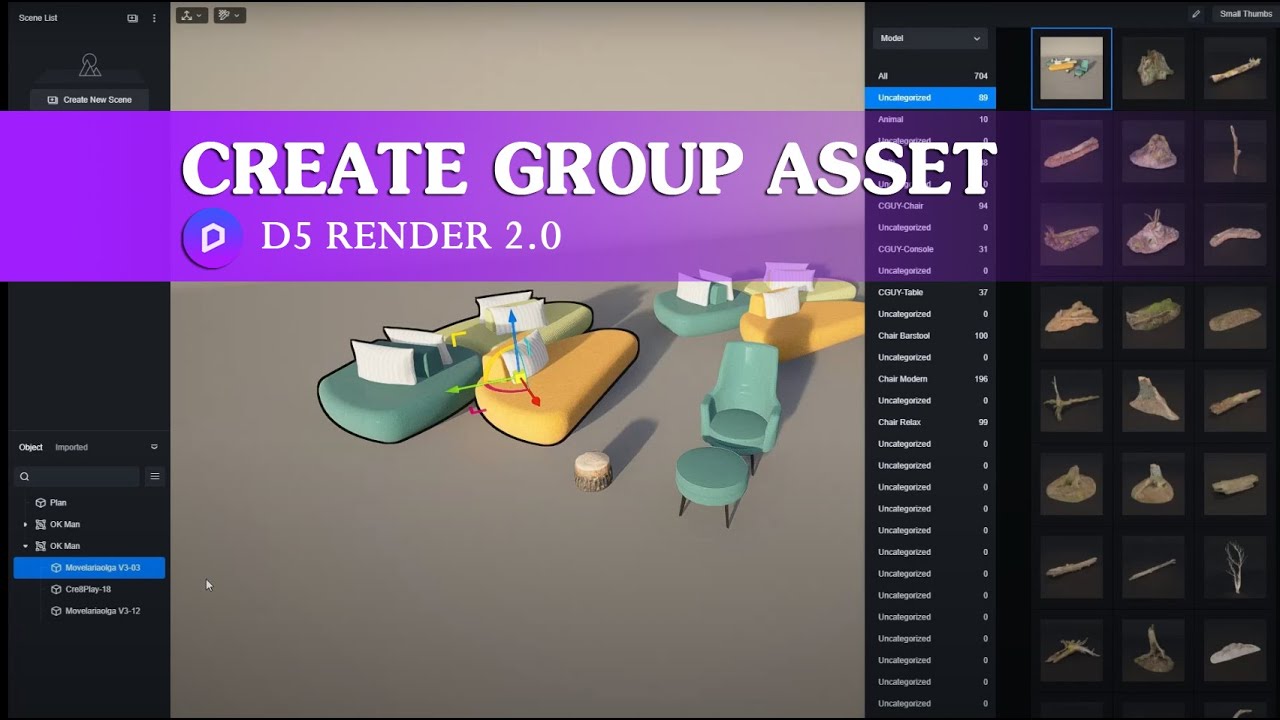 Create Group Asset D5 Render 2.0 | Visual Channel