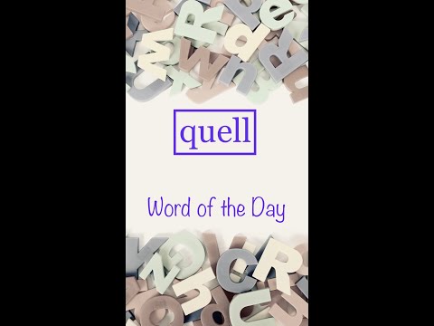 Word of the Day: Quell #shorts