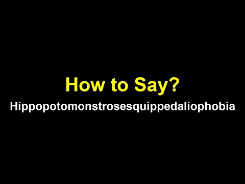 How to Pronounce Hippopotomonstrosesquippedaliophobia | Fear of Long Words Pronunciation Guide