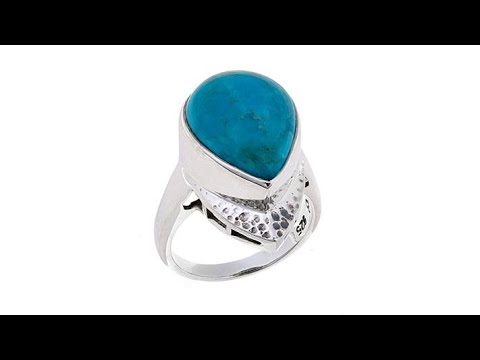Nicky Butler Mojave Turquoise Hammered Ring