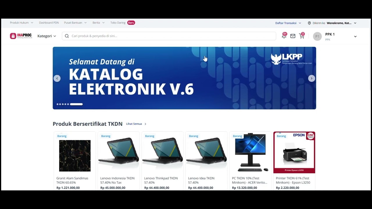 Tutorial E Purchasing Katalog Elektronik V6
