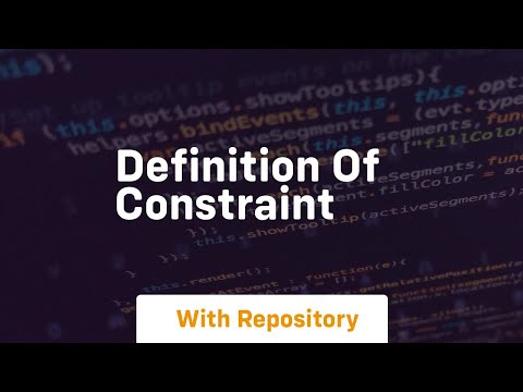 definition of constraint