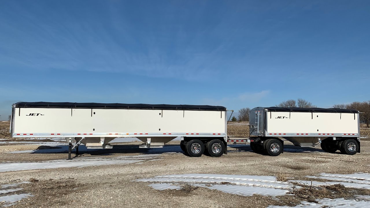 Grain Hopper A-Train / Lead Pup Trailers - Jet Company