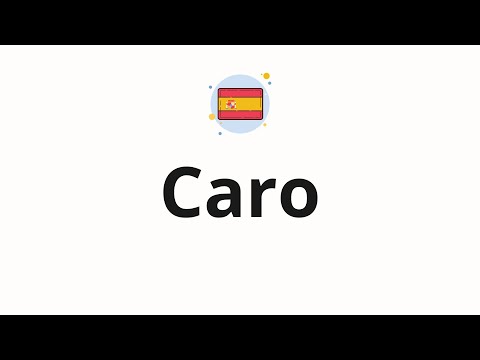 How to pronounce Caro