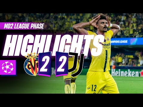 Estadísticas Villarreal vs Juventus, Champions League Jornada 2