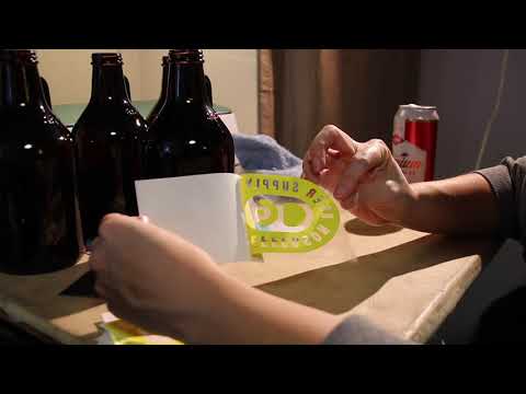 DIY growlers logos using a Cricut! Jefferson Beer Supply