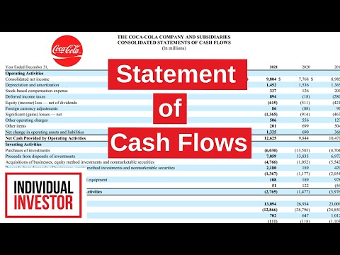Statement of Cash Flows explained using Coca-Cola's 10-K