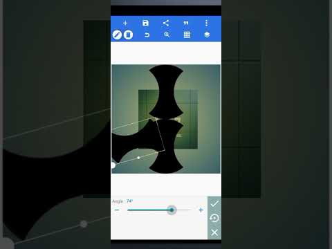 creating a cross logo using Pixellab. creating simple logos