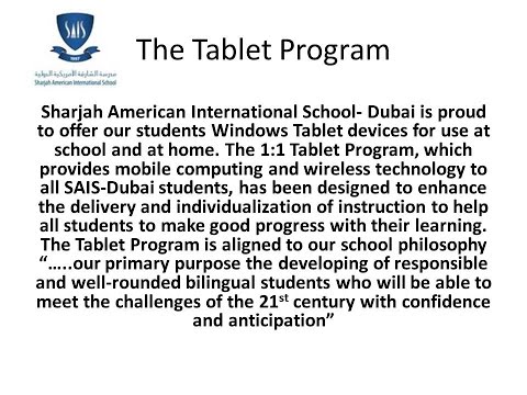 Parents night & the new Tablet Policy