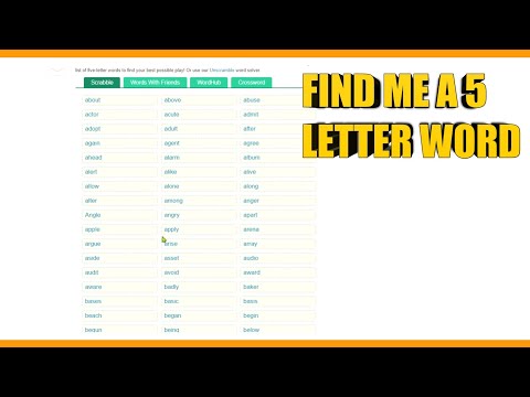Find me a RAD 5 letter word for Saturdays video. (comment if you find a good one)