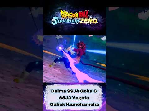 Daima SSJ4 Goku & SSJ3 Vegeta Galick Kamehameha Combo vs Gomah! (Dragon Ball: Sparking! Zero Mods)