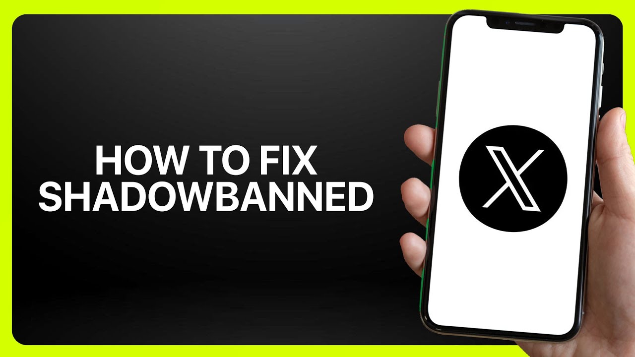 How To Fix “Shadowbanned” In X App (Twitter) ! Tutorial