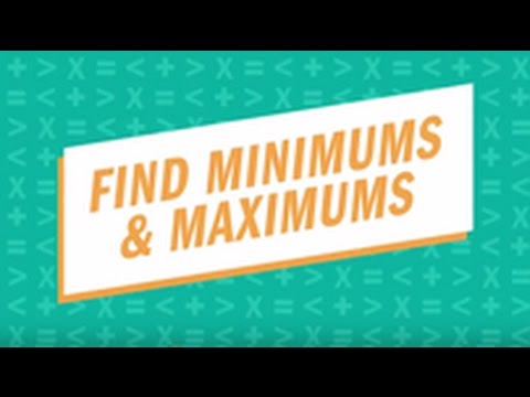 Find Minimums & Maximums With the TI-84 Plus CE Graphing Calculator