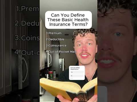 Can You Define These Basic Health Insurance Terms?