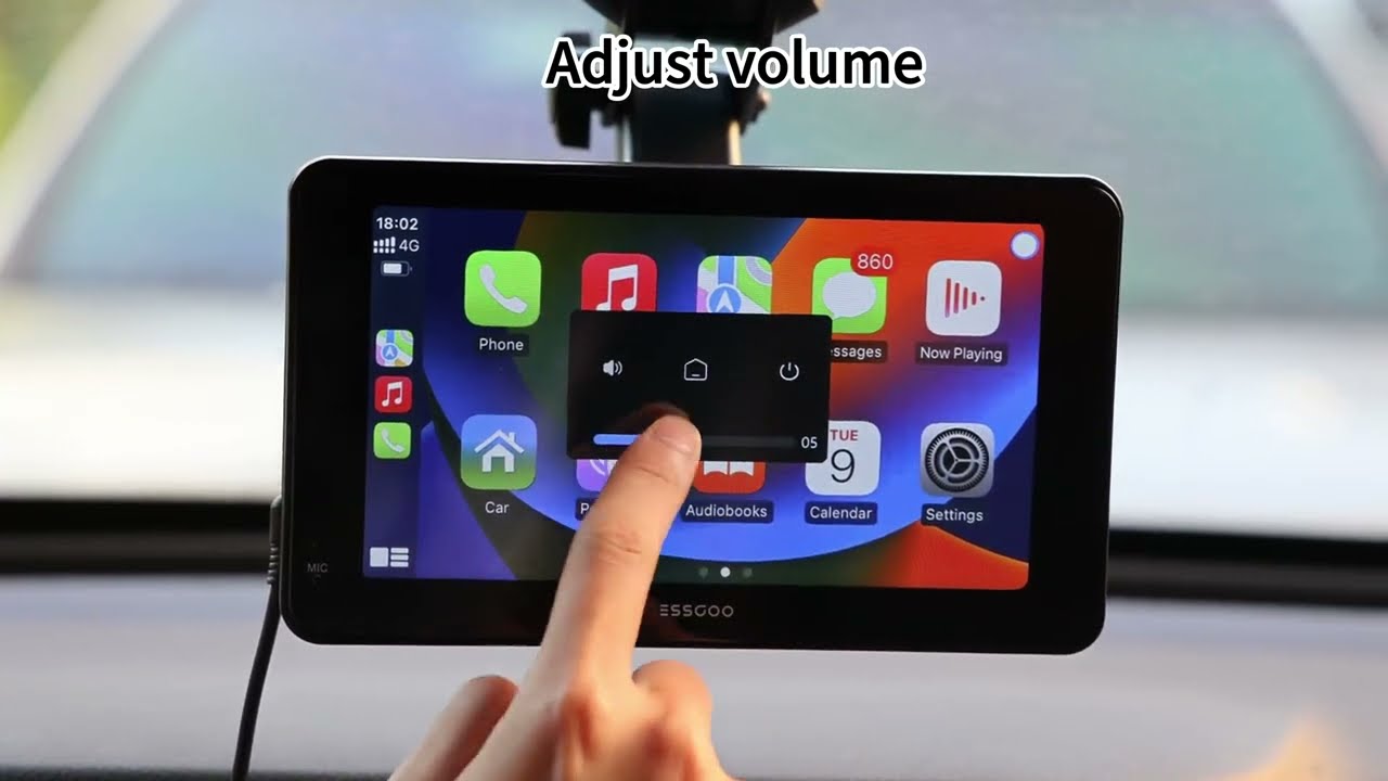 Portable Wireless Carplay & Android Auto-743CP-F133 | 7-inch display | Unboxing & Features - English