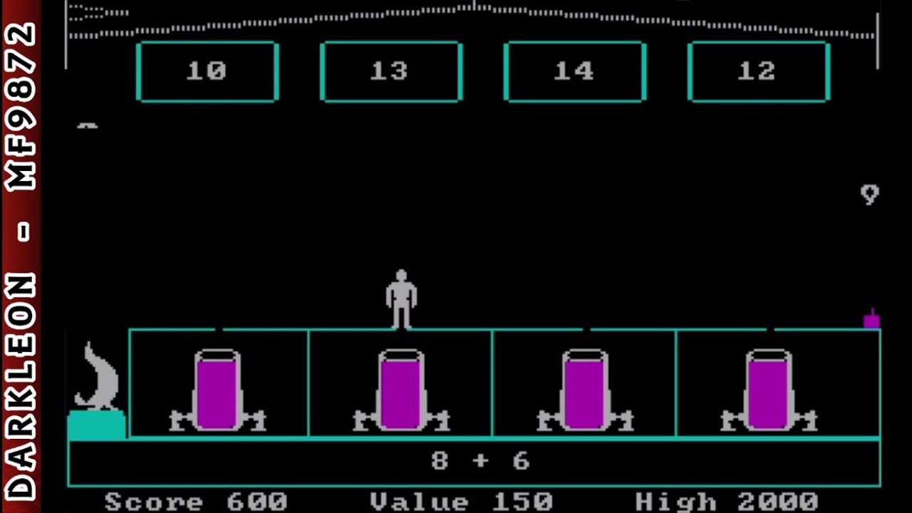 Math Blaster! © 1983 Davidson & Associates - PC DOS - Gameplay