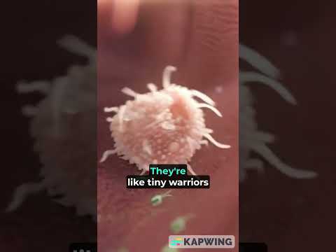 WHITE BLOOD CELL fights with BACTERIA ! π³